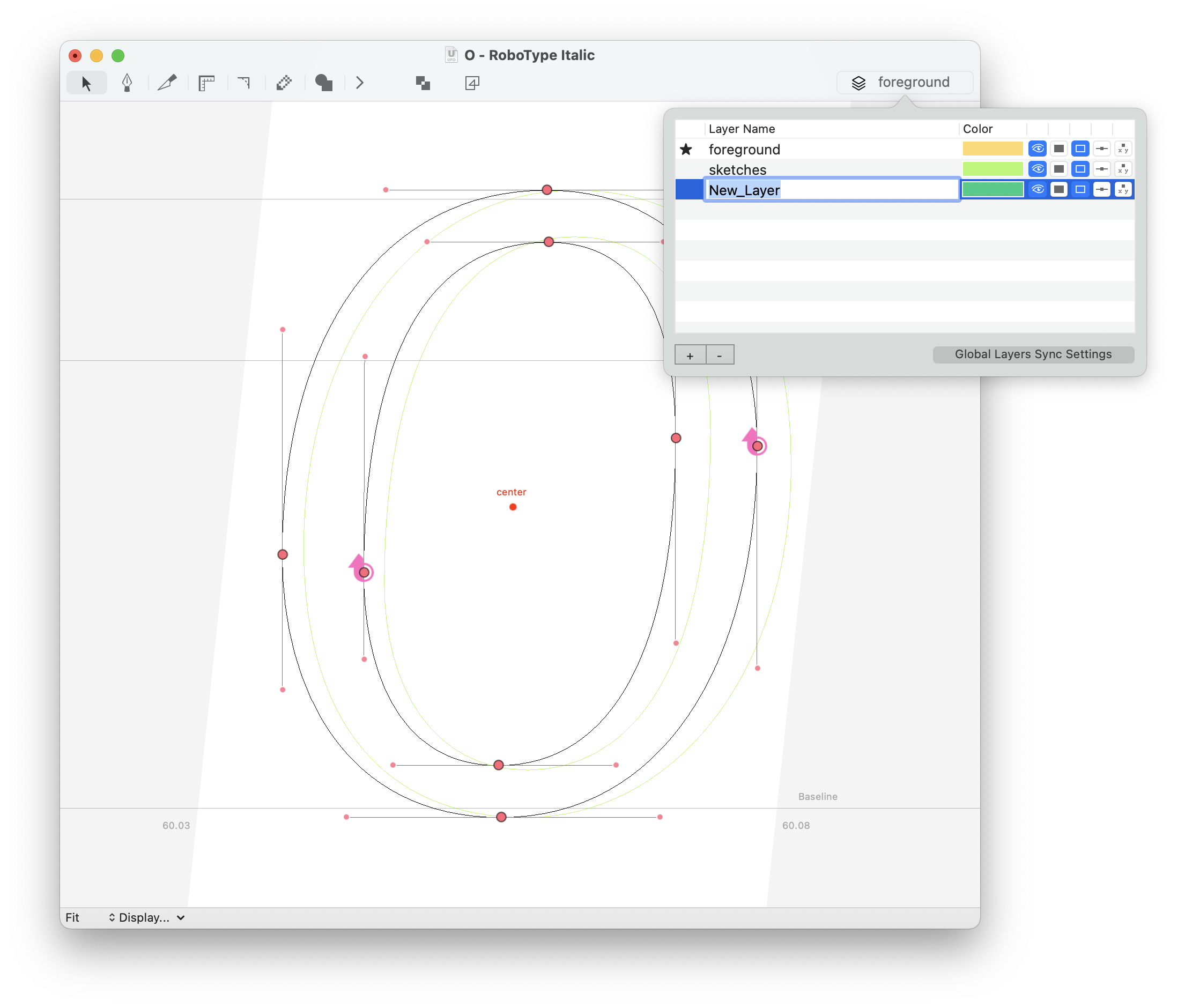 RoboFont Layers