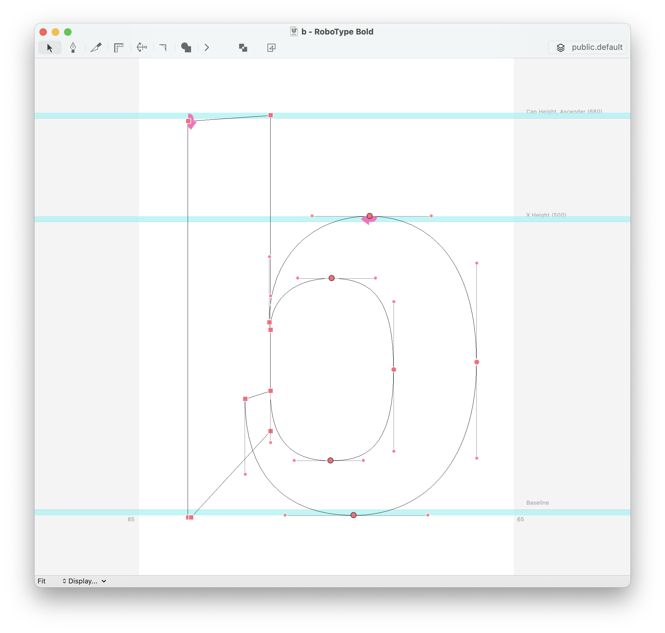 RoboFont PostScript Hinting